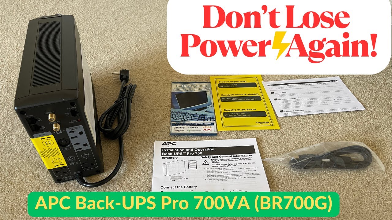 APC Back-UPS Pro 700VA(BR700G) Unboxing & Setup – A Must-Have for Every ...