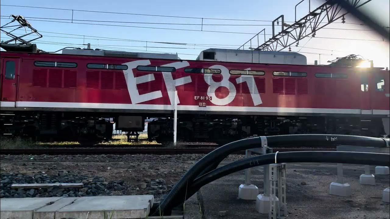 EF81 夕方の出発！！ - YouTube