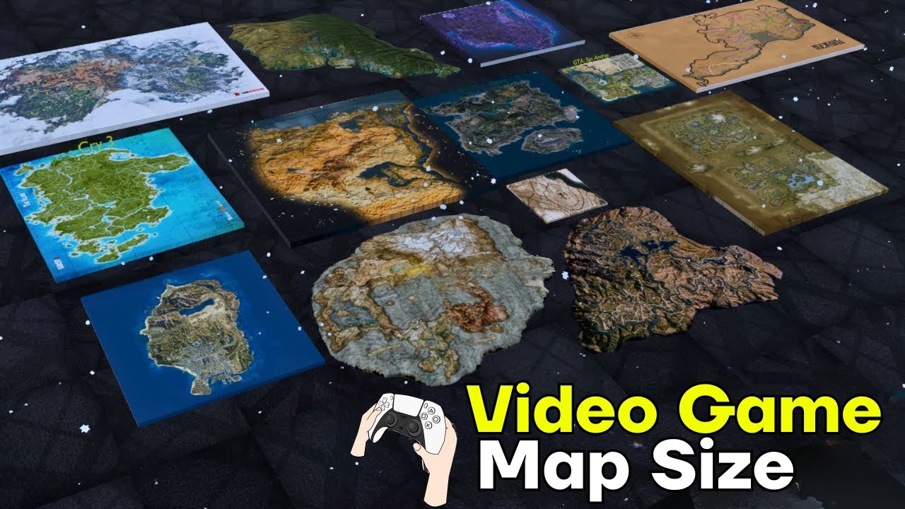 Video Game Map Size Comparison - YouTube