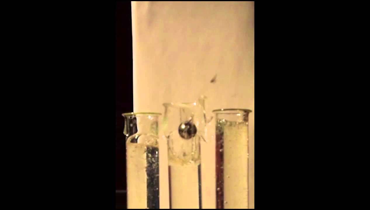 Test Tube Being Smashed at 400 FPS - YouTube