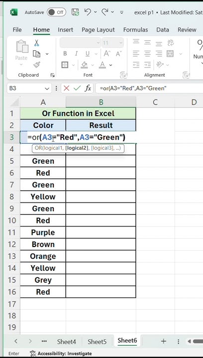 Or Function | how to used Or Function in Excel |Advanced Excel formula |@codecraft_learnstech ...