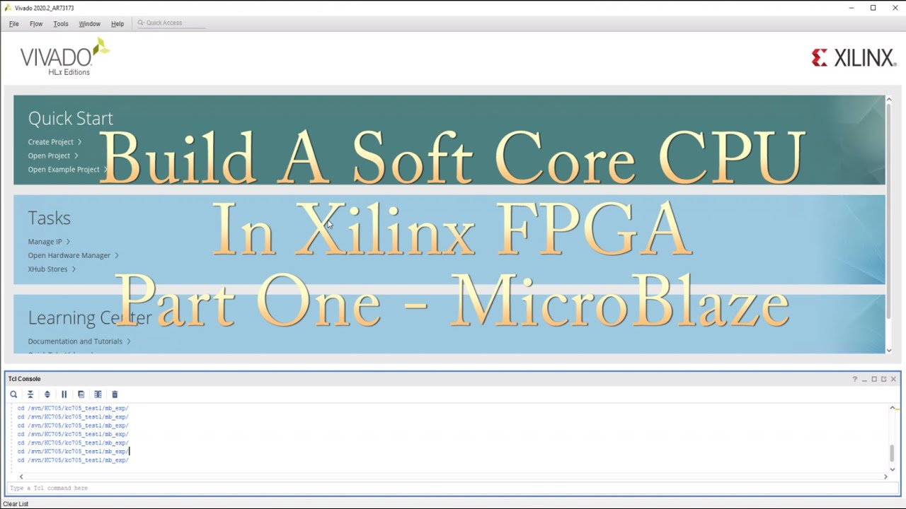 Build A Soft Core Cpu Part One Microblaze In Xilinx Fpga Youtube 7205
