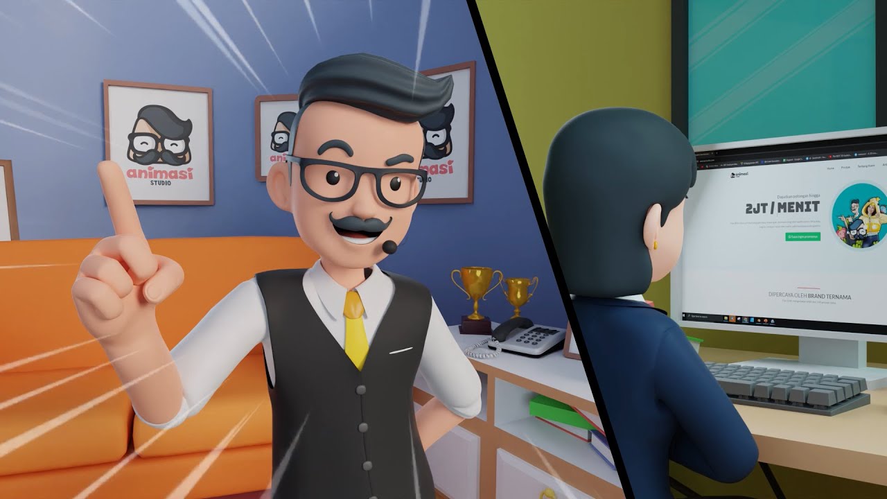 Contoh video 3D Explainer - YouTube