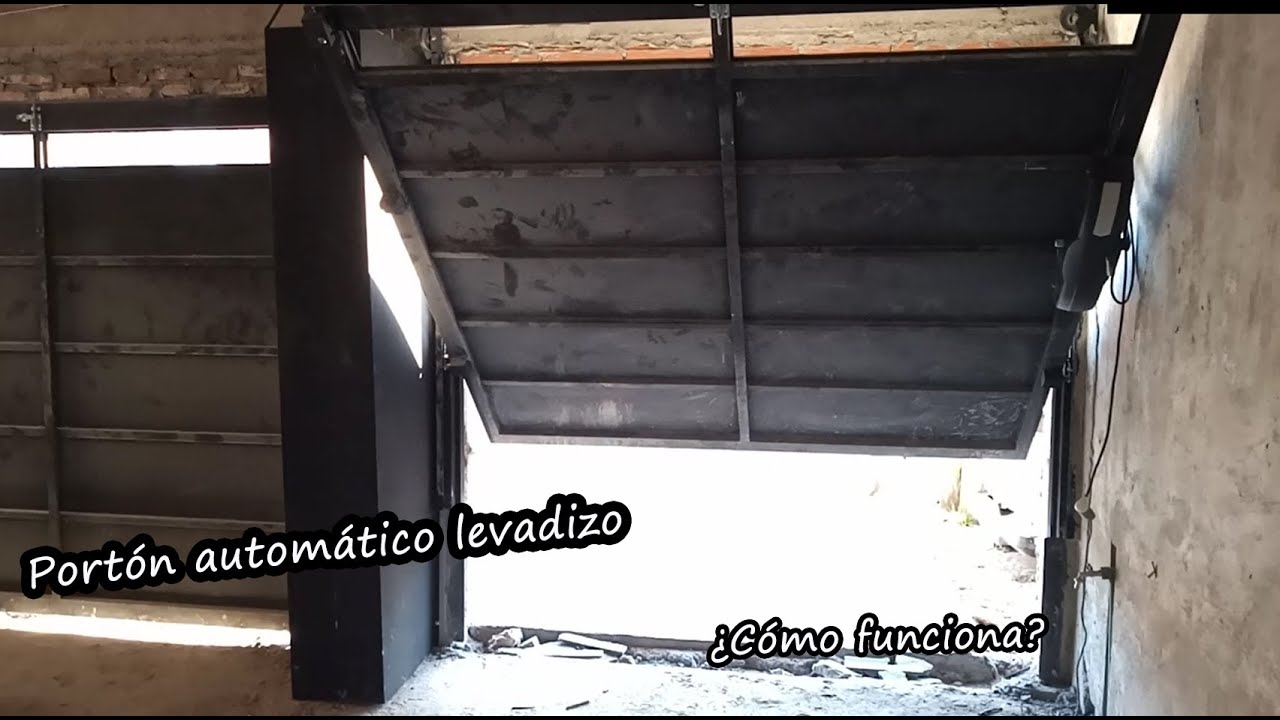 Porton automatico levadizo / Como funciona - YouTube