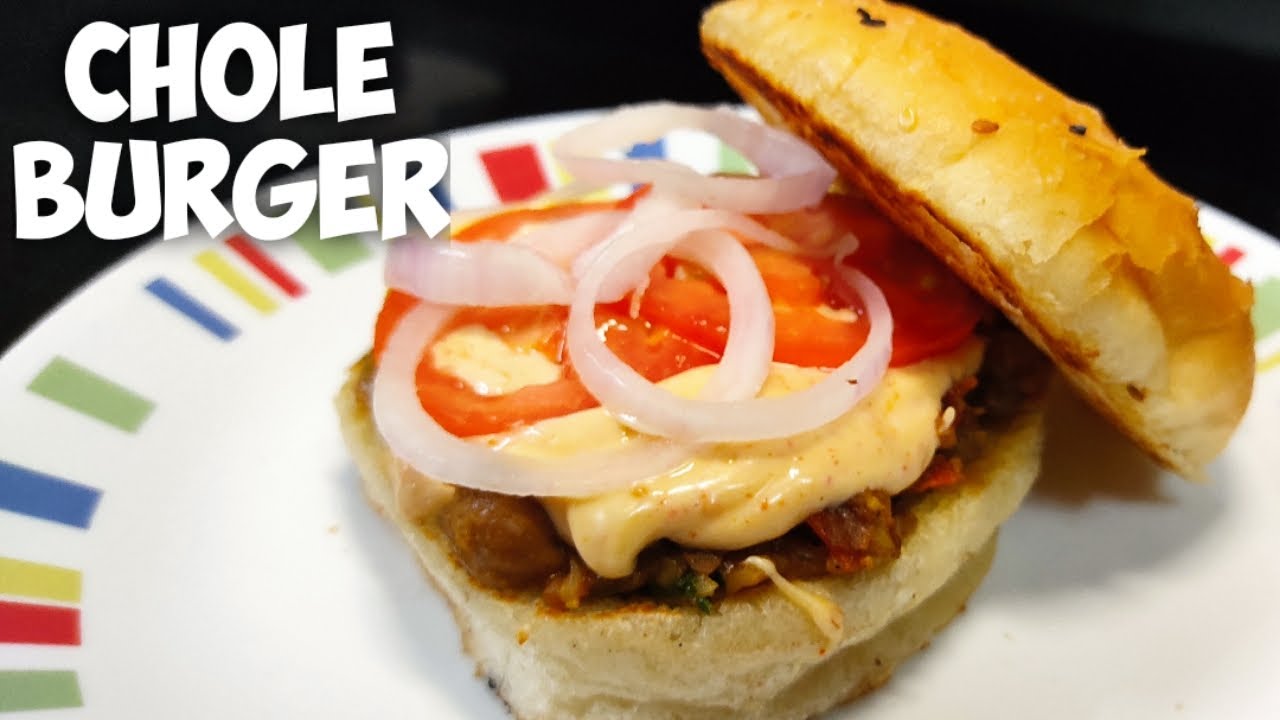 CHOLE BURGER/ CHOLE MAYO BURGER/ lockdown recipe/छोले बर्गेर - YouTube