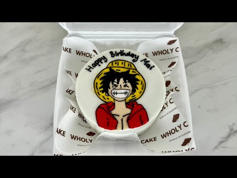 Luffy One Piece Cake - Monkey D. Luffy - Bento Cake - Butter cream cake ...