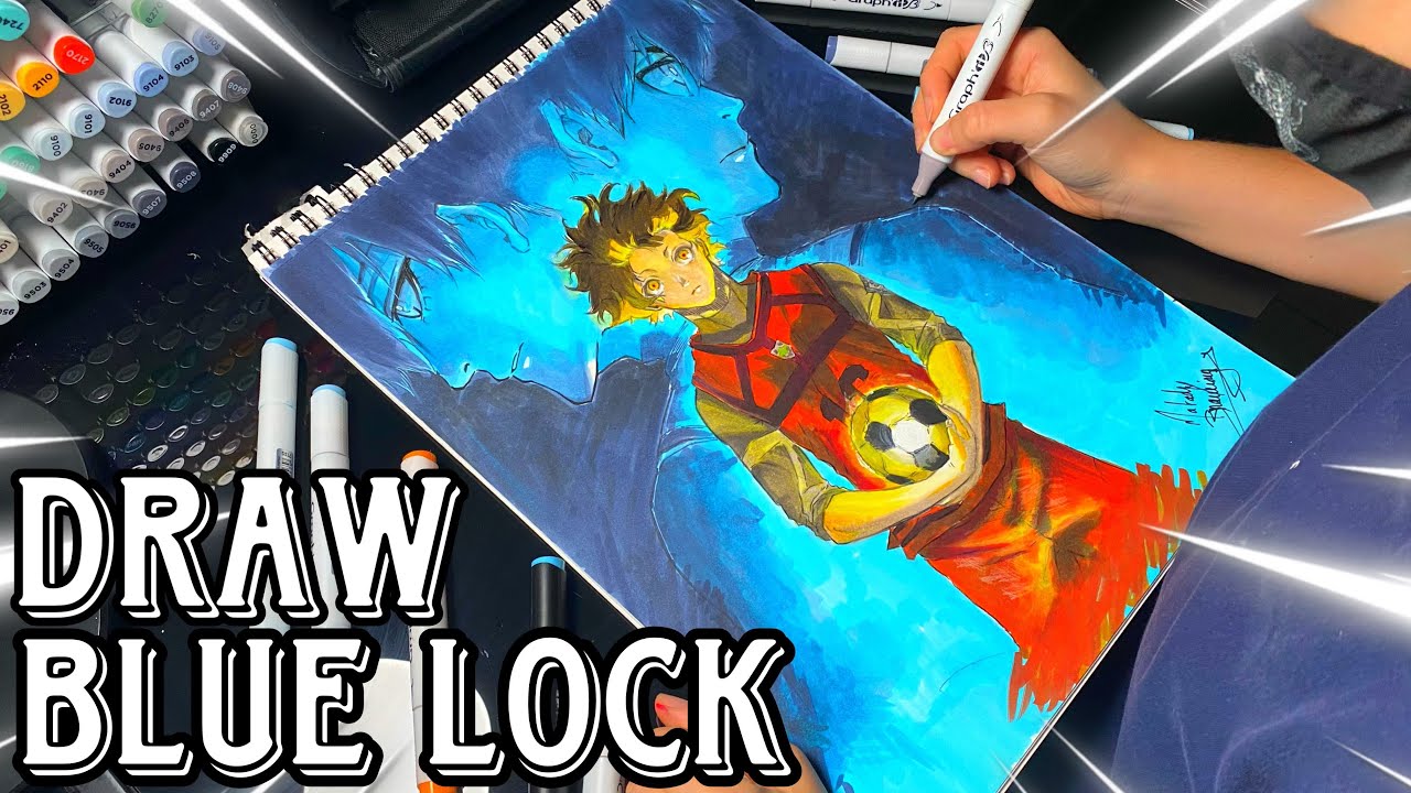 Draw : Isagi, Meguru et Rin [Blue Lock] ( incroyable ) #drawing # ...