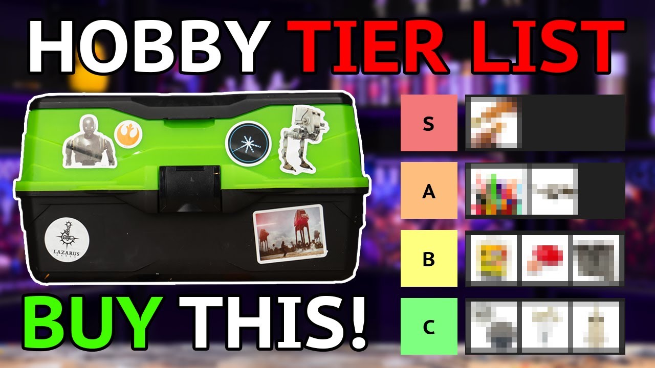 TIER LIST! What SHOULD Be in YOUR Hobby Toolbox? 🧰 - YouTube