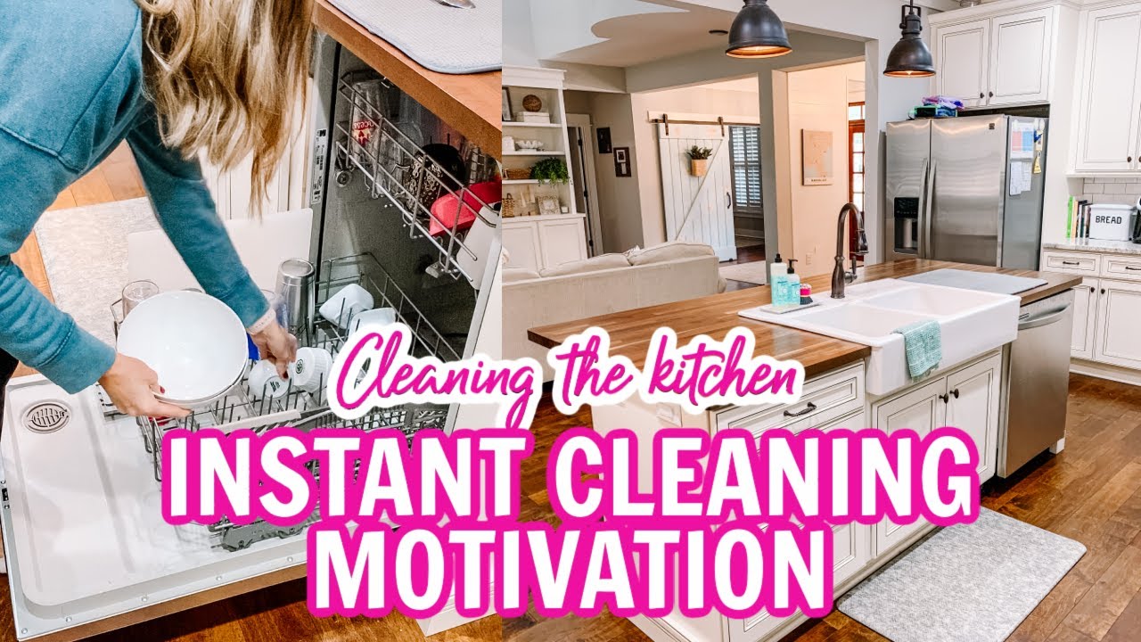 INSTANT CLEANING MOTIVATION | Cleaning the Kitchen Fast! - YouTube