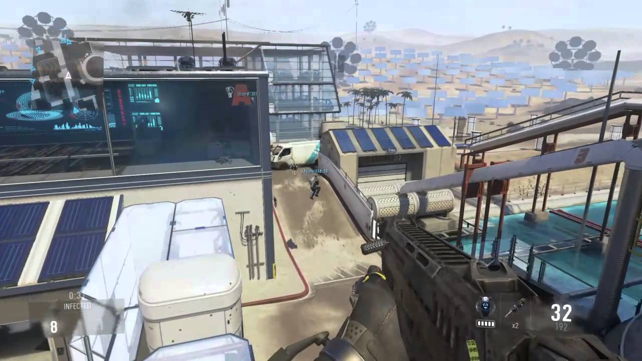 COD advanced warfare NEW infected GUNS UPDATE 1.10 Gameplay ! SN6 SMG ...