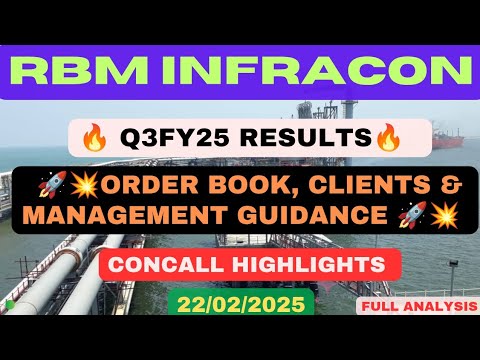 RBM Infracon Q3/9M FY25 Result Update || RBM Infracon Share Latest News ...