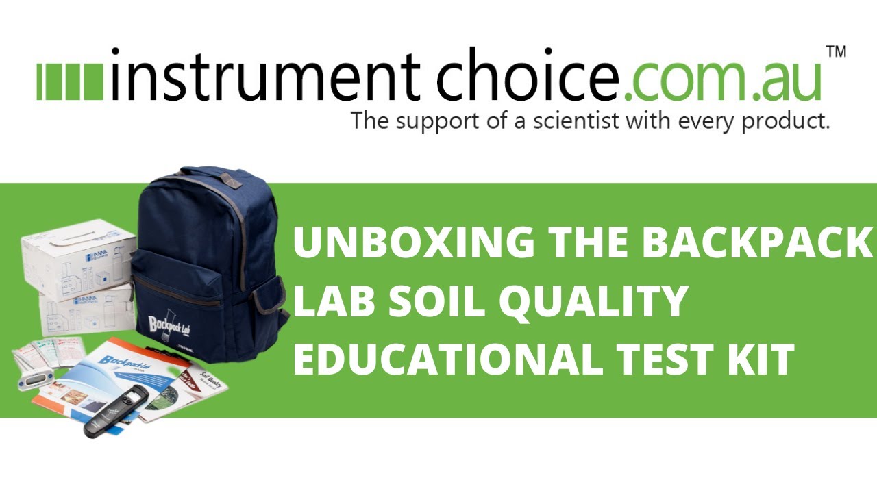 Unboxing the Backpack Lab Soil Quality Educational Test Kit (HI3896BP ...