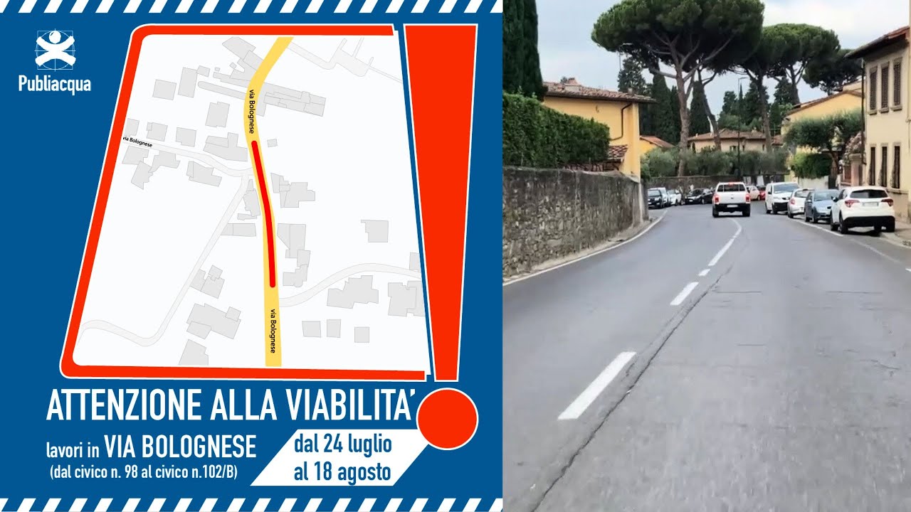 Lavori su via Bolognese a Firenze dal 24 luglio, la viabilità ...