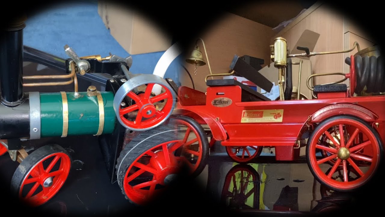 Testing my Wilesco D305 Fire Engine & my first Mamod TE1a Traction ...