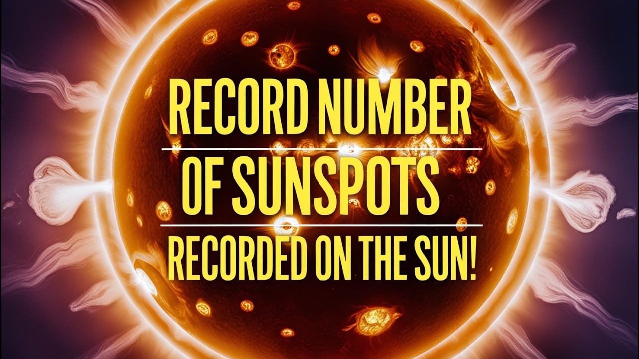 The sun might've just had a record-breaking number of visible sunspots ...