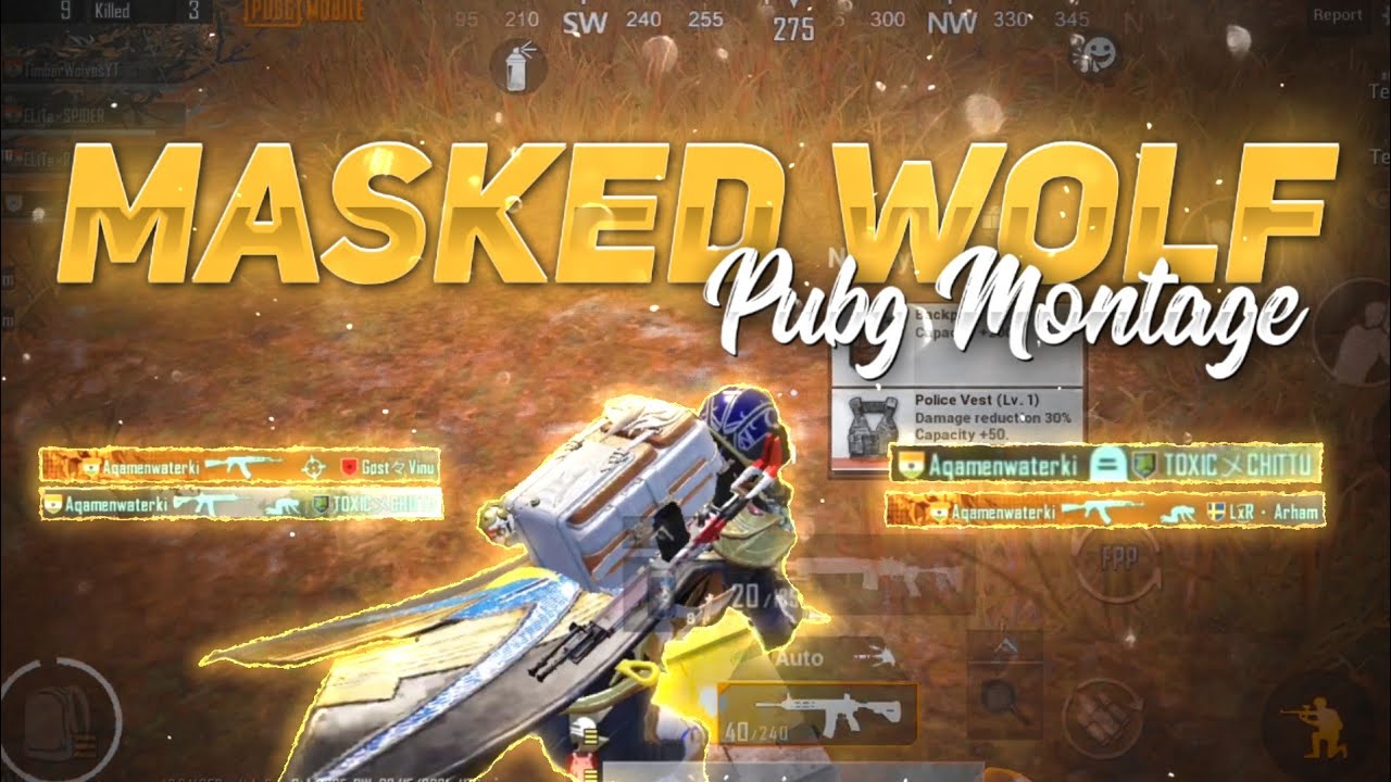 🔥MASKED WOLF // PUBG MONTAGE 🔥🔥// REALME 6 - YouTube