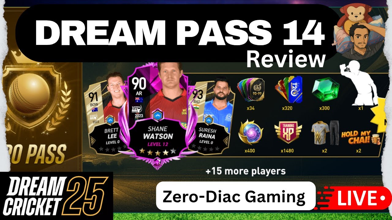 Dream Pass 14 Review | Dream Cricket 25 | Zero-Diac Gaming - YouTube