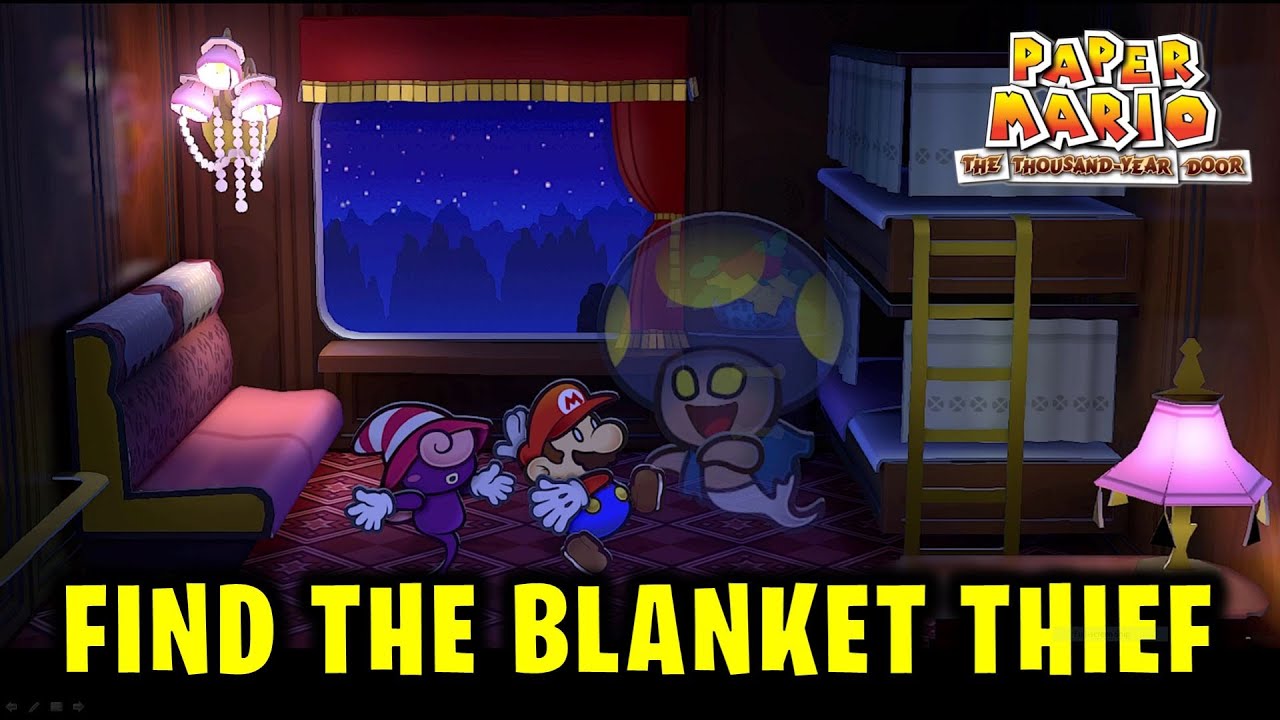 Find the Blanket Thief & Find the Ghost's Diary | Paper Mario: The ...