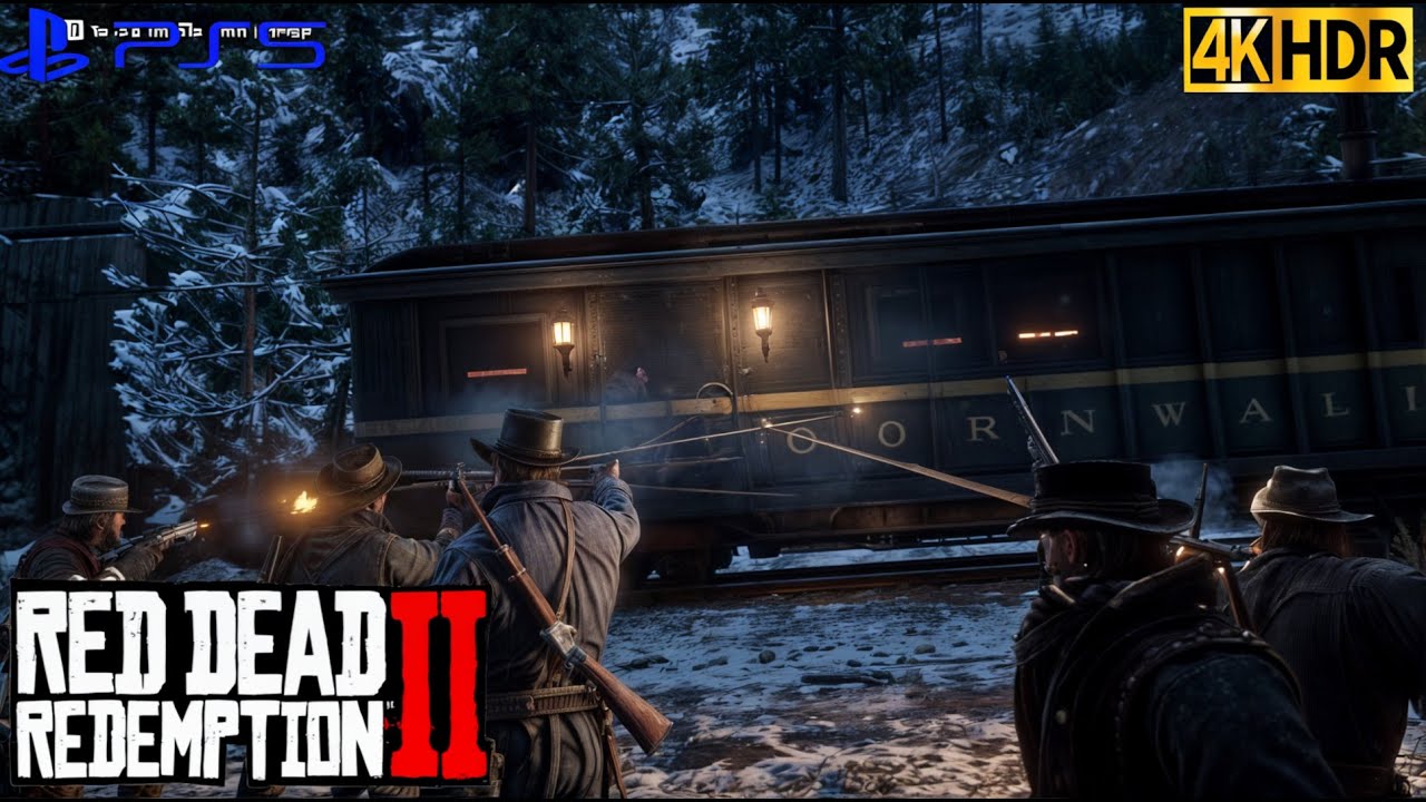 Red Dead Redemption 2 Train Robbery Scene (Full Mission) - PS5 Pro 4K ...