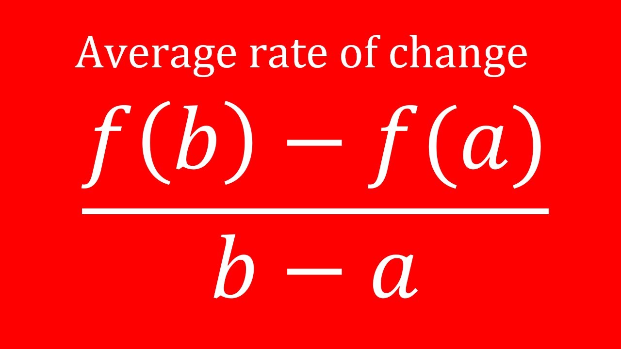 How To Find The Average Rate Of Change YouTube how-to-find-the-average-rate-of-change-youtube