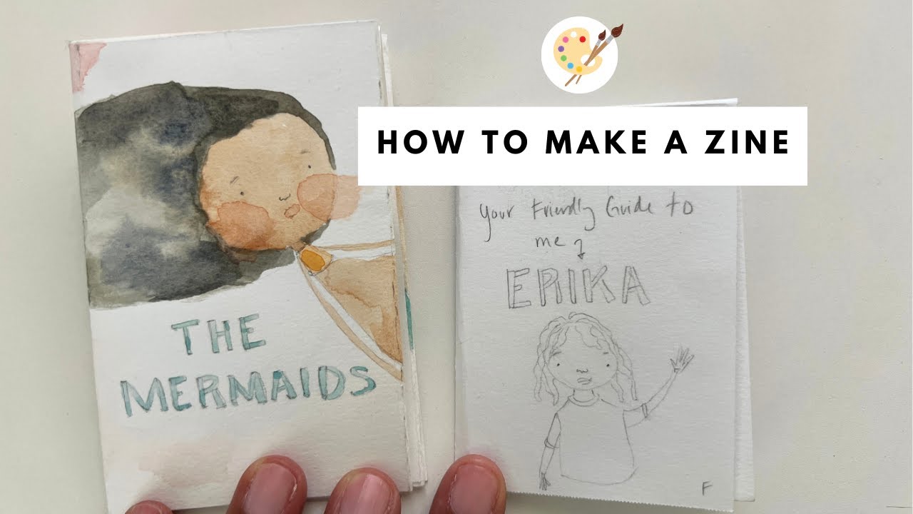 How to Make a Zine - With Watercolor Painting in Mind - YouTube
