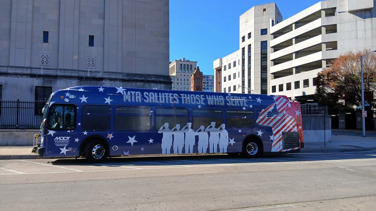 NEW WRAP!!!! MTA Maryland #18063 In The Veterans Day Wrap - YouTube