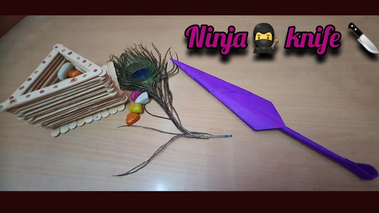 Origami paper craft ideas|Ninja Knife | - YouTube