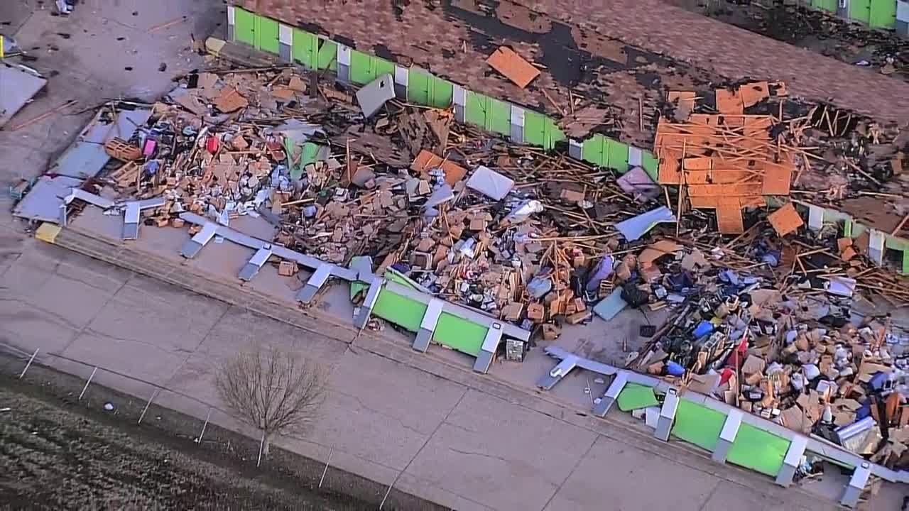Storage facility in Norman heavily damaged by overnight severe storms ...