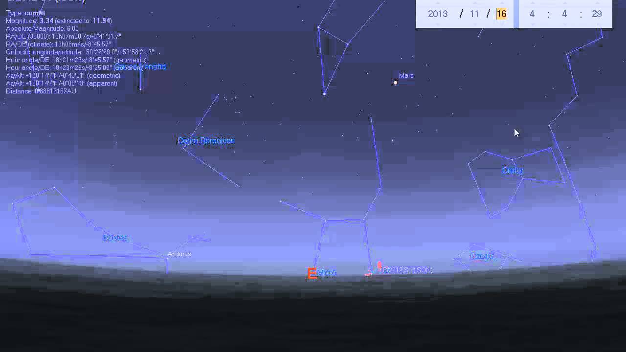 Ison Update How to Spot Ison in the Sky - YouTube