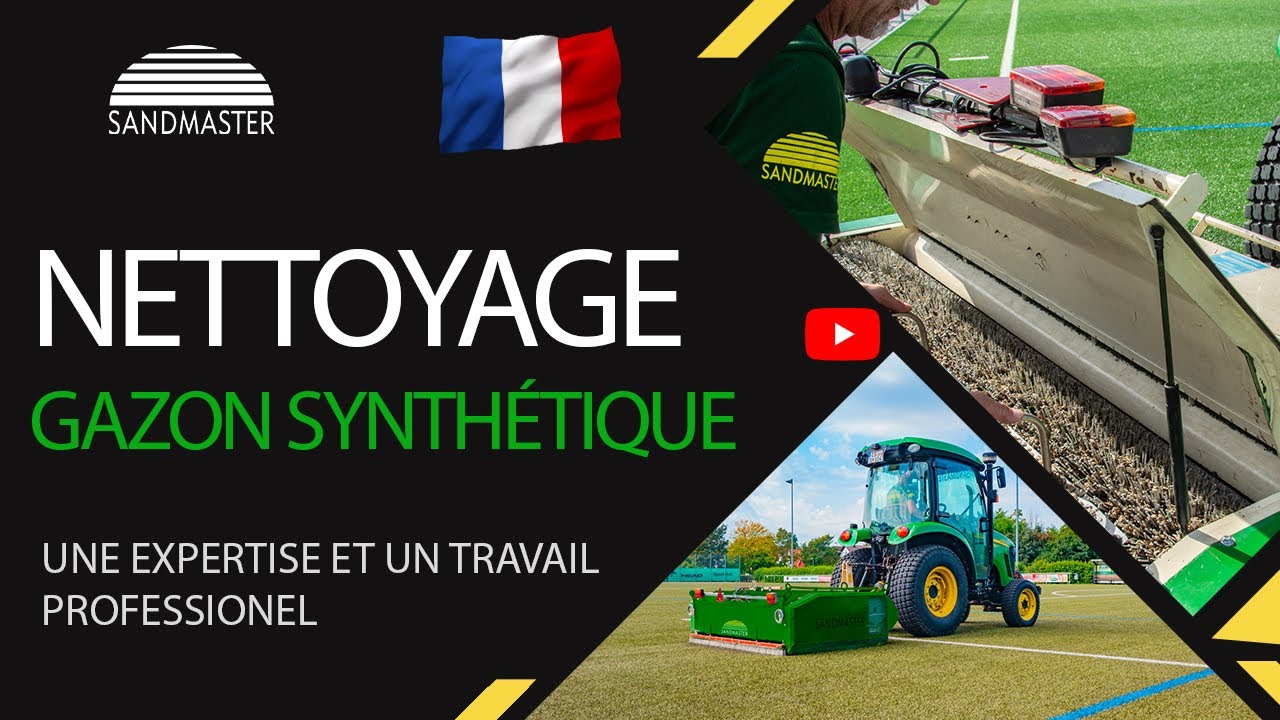 SANDMASTER - Entretien du gazon synthétique - YouTube