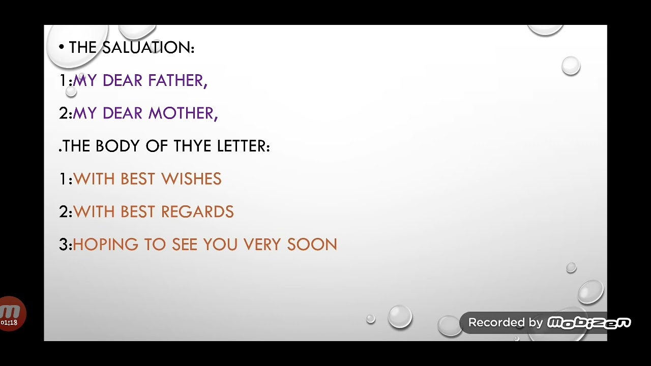 how to wrie a letter - YouTube