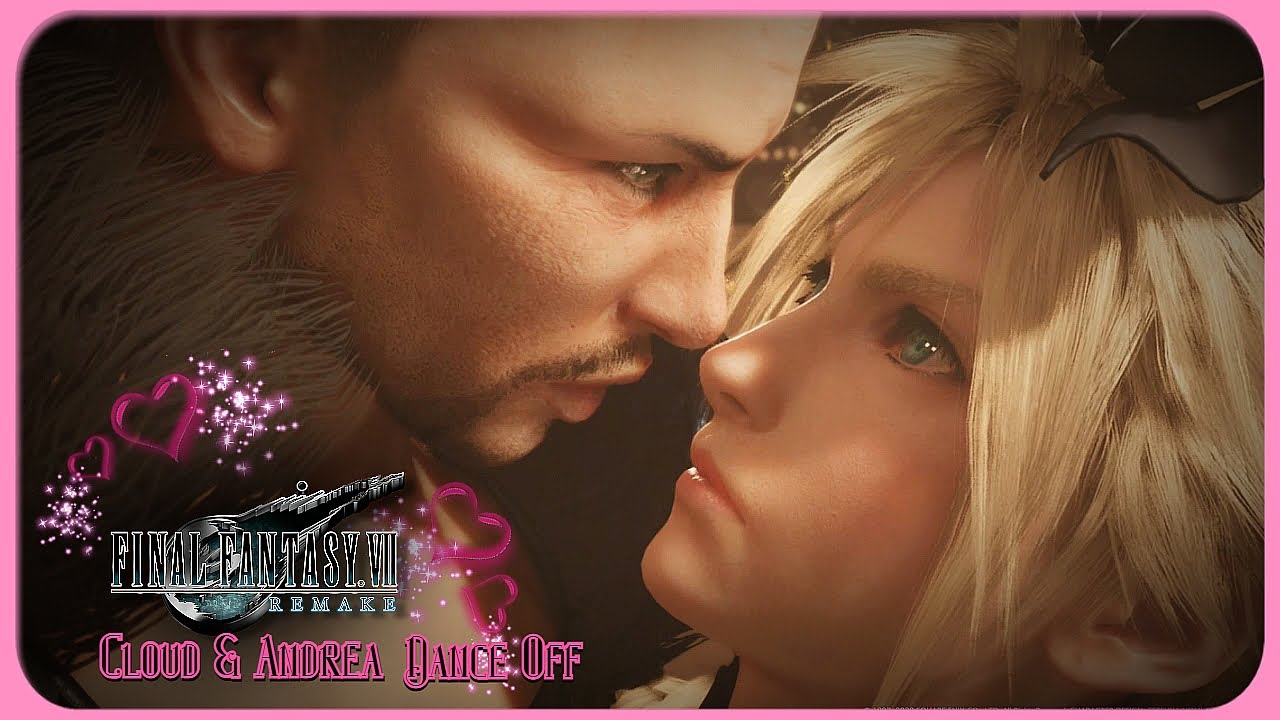 Final Fantasy 7 Remake Cloud and Andrea Cute Dance Off. HD - YouTube