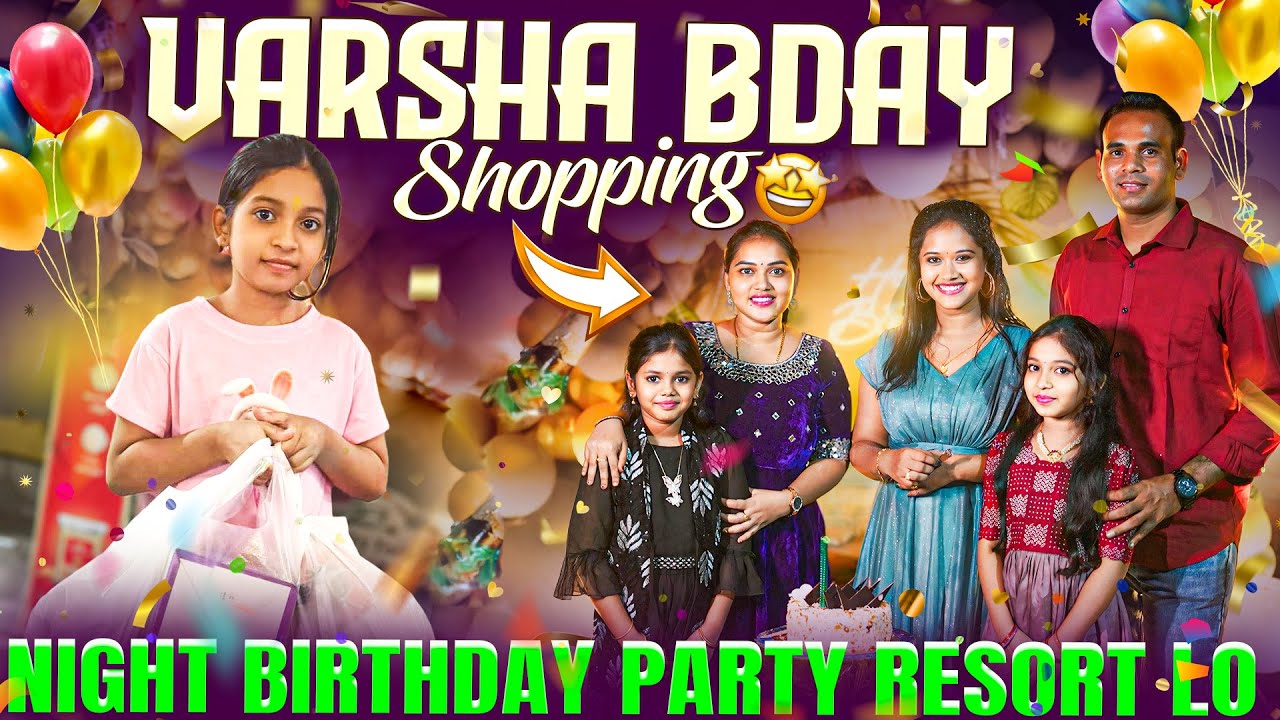 Vlog|Varsha Birthday Preparations|Shopping|Return Gifts|Youtuber ...