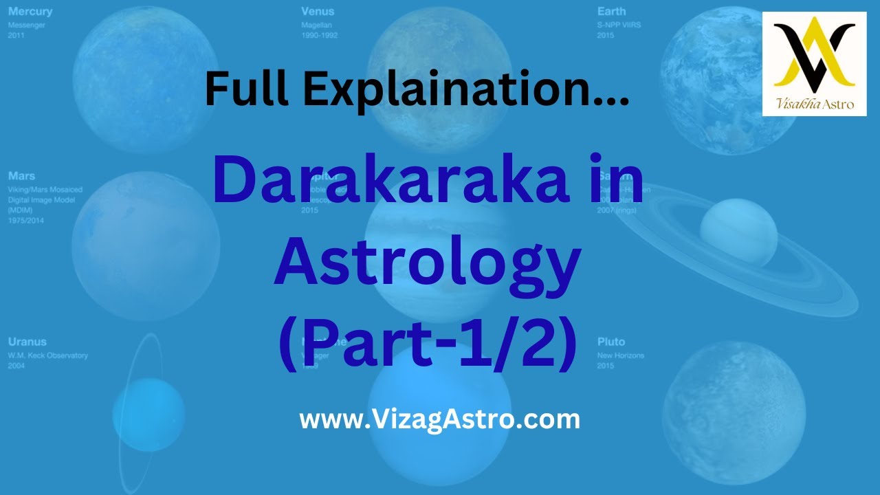 Darakaraka Part-1 in Astrology | VizagAstro | Srinivas Sharma - YouTube