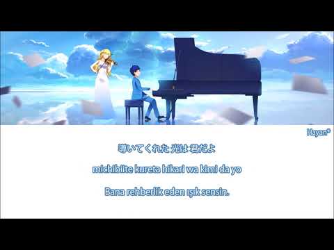 Shigatsu wa Kimi no Uso Opening 1 - Hikaru Nara Türkçe Altyazılı