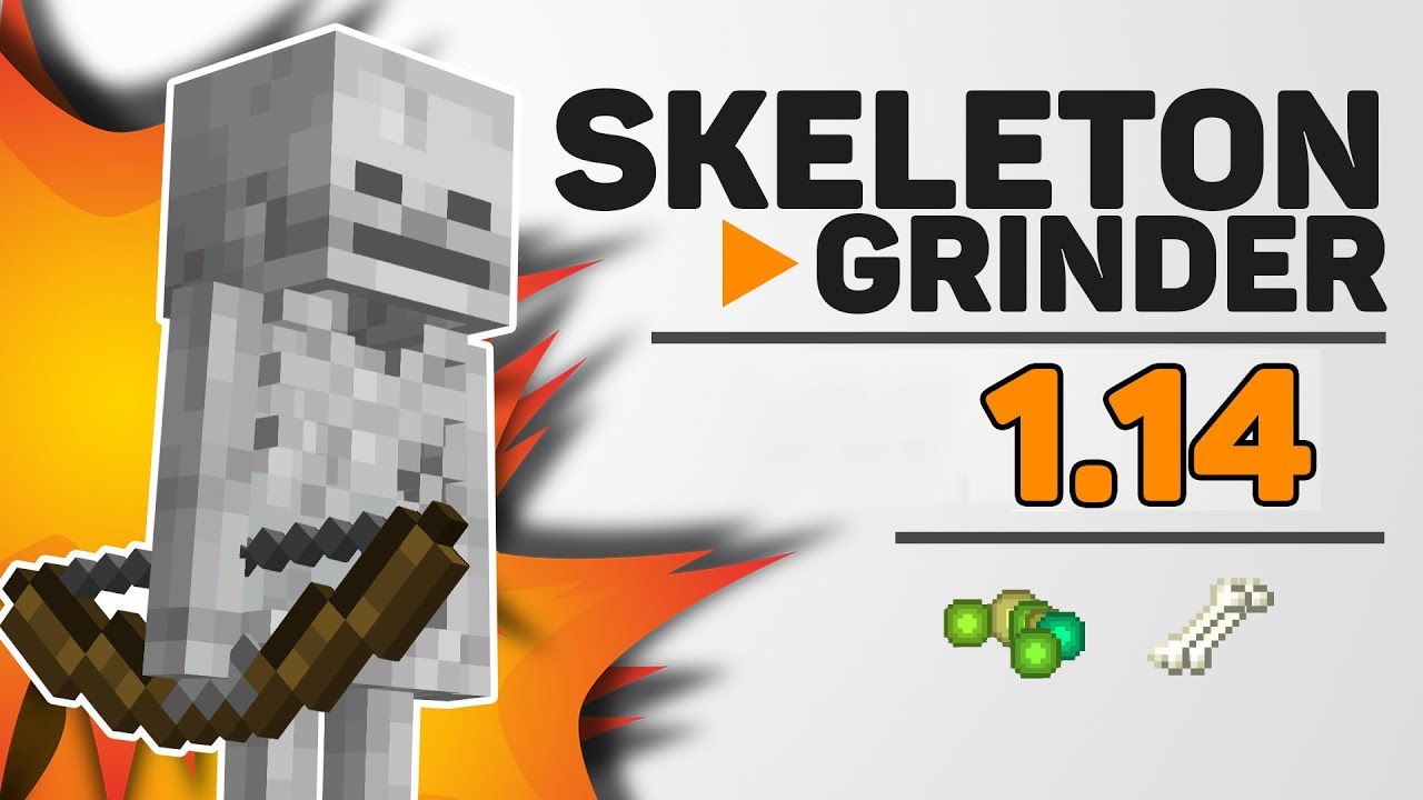 SKELETON FARM For 1.14 | MINECRAFT JE & Bedrock/PE | XP & Loot ...
