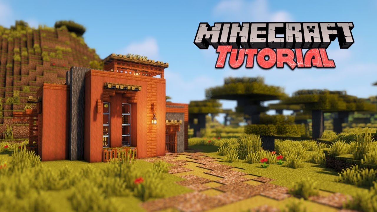 How to make a House ONLY with Acacia - Tutorial | Minecraft - YouTube