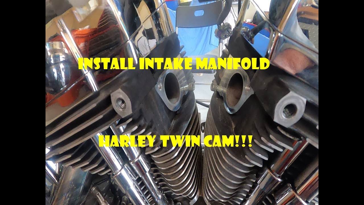 Intake Manifold Installation On Harley Twin Cam - YouTube