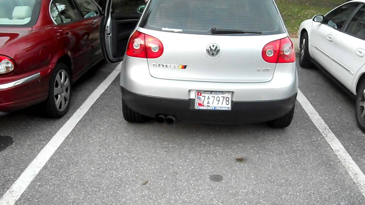 07' VW Rabbit 2.5 Eurojet Catback Resonator delete - YouTube