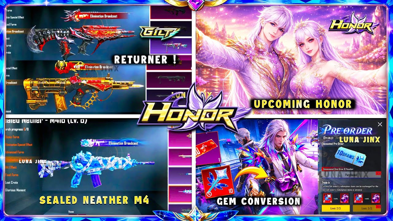 NEXT GILT | BGMI NEXT HONOR | SEALED NETHER M4 CHANCE | NEXT GILT ...