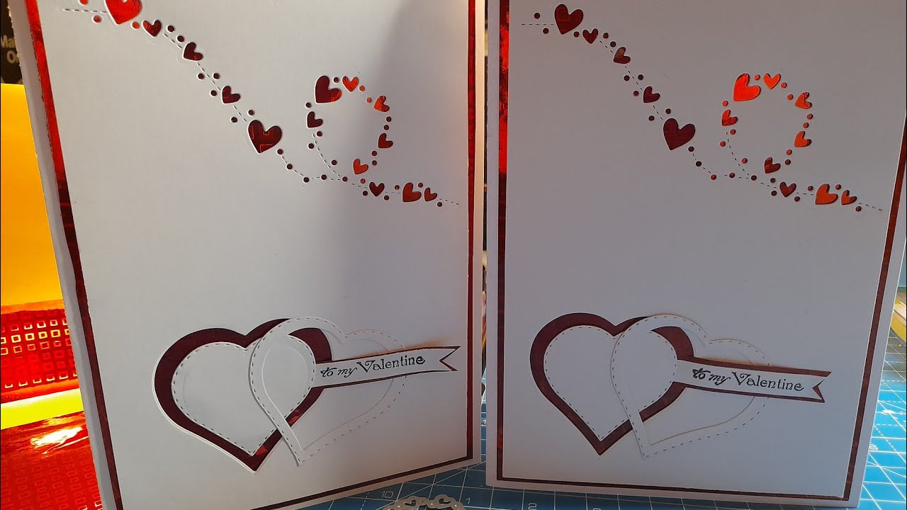 CAS - Clean and Simple Valentine Card - YouTube