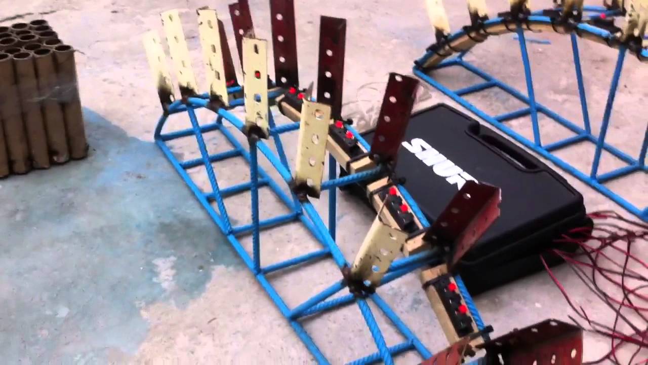 Nuevo castillo pirotécnico casero - YouTube