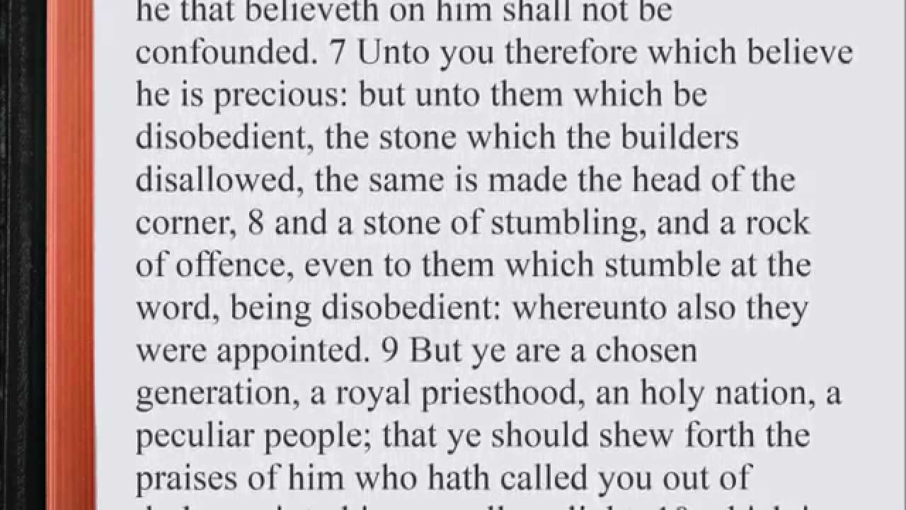 1 Peter 2 1 25 KJV Scripture Song Full Chapter YouTube