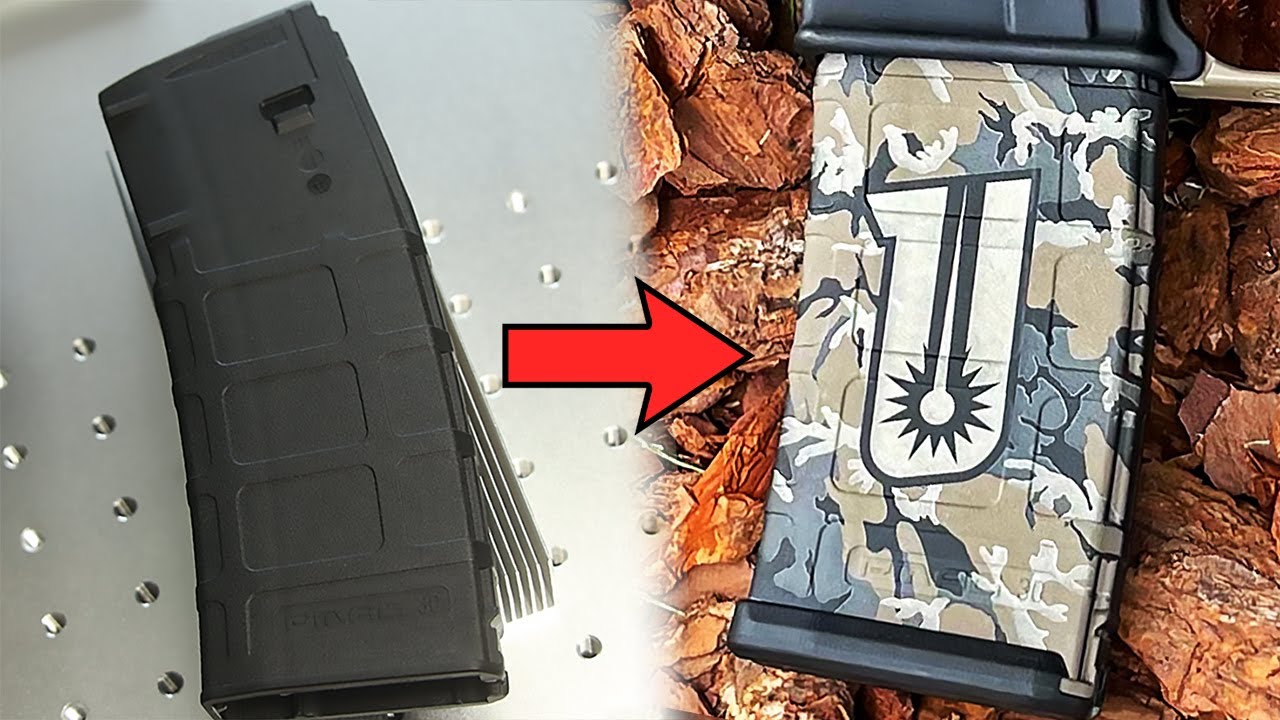 Custom Laser Marked Magpul PMAG | Adding Permanent Color Design - YouTube