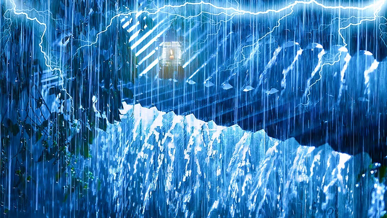 Defeat Insomnia in 3 Minutes with Pounding Rain on a Metal Roof ...