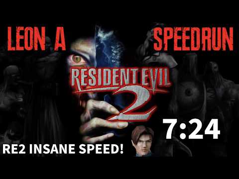 Resident Evil 2 (1998) Леон: БЕЗУМНЫЙ СПИДРАН за 7:24