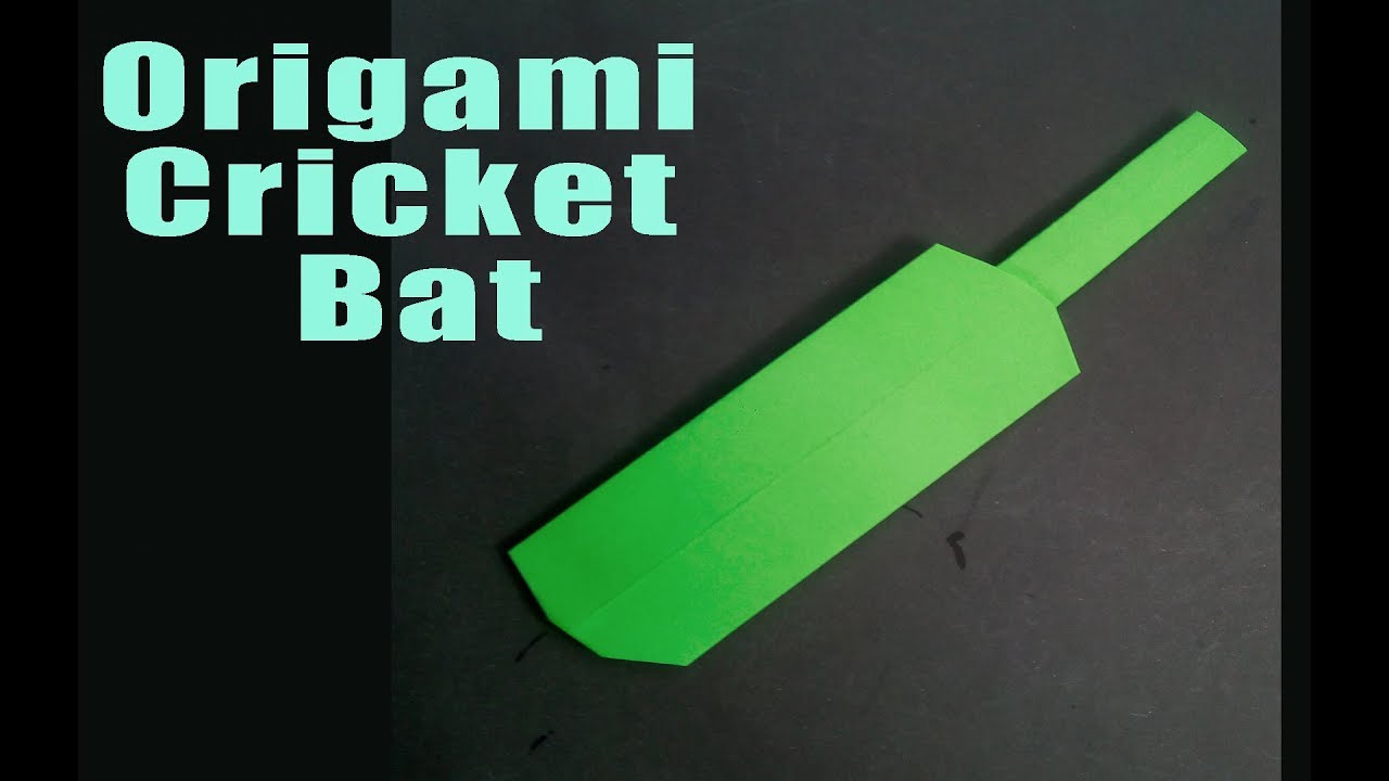 How To Make A Paper Cricket Bat Origami For Beginners Creative how-to-make-a-paper-cricket-bat-origami-for-beginners-creative