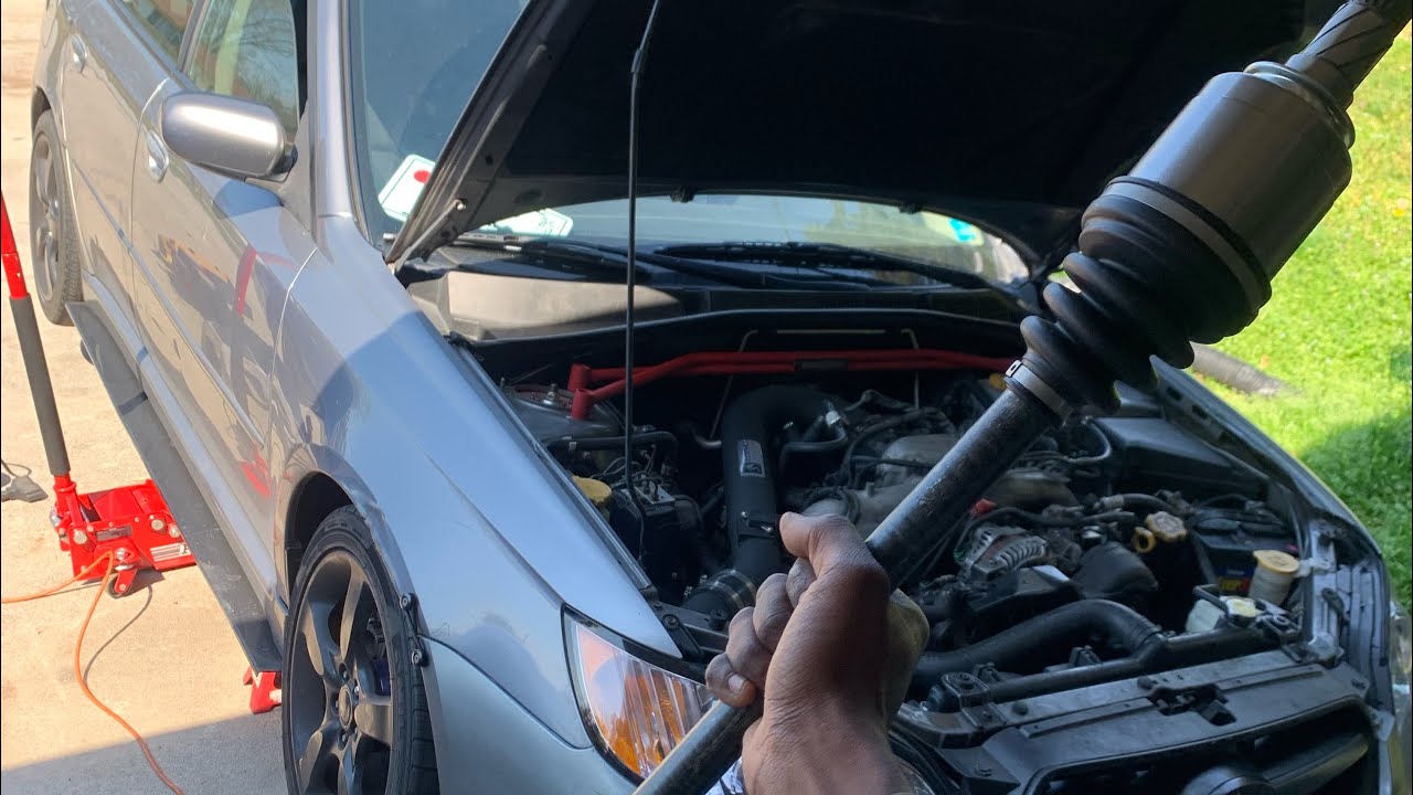 2008 Subaru legacy rear cv axle install - YouTube