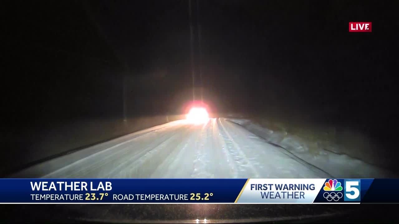 Video: Snowy, icy Monday morning (3-11-24) - YouTube