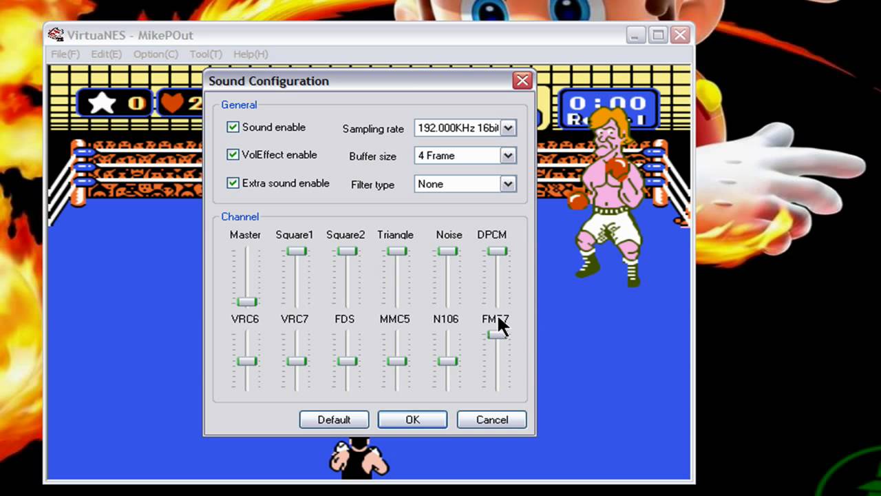 Emulator VirtuaNES tip: Improved sound quality - YouTube